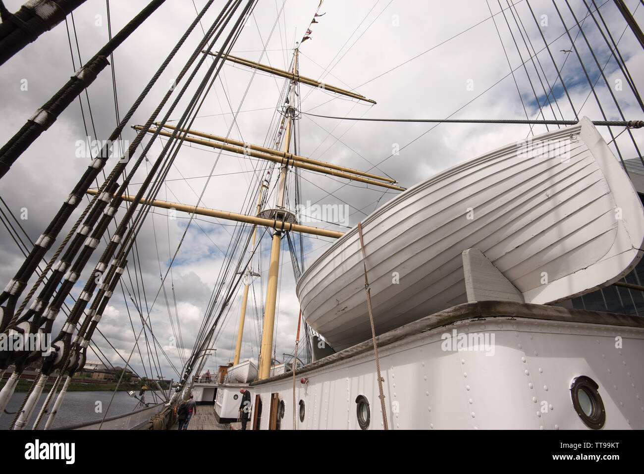 The principal exhibit, the Tall Ship. at Riverside Museum Stock Photo ...