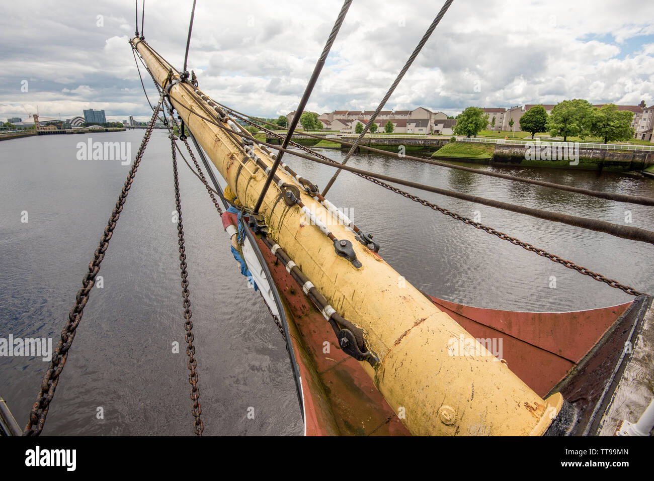 The principal exhibit, the Tall Ship. at Riverside Museum Stock Photo ...