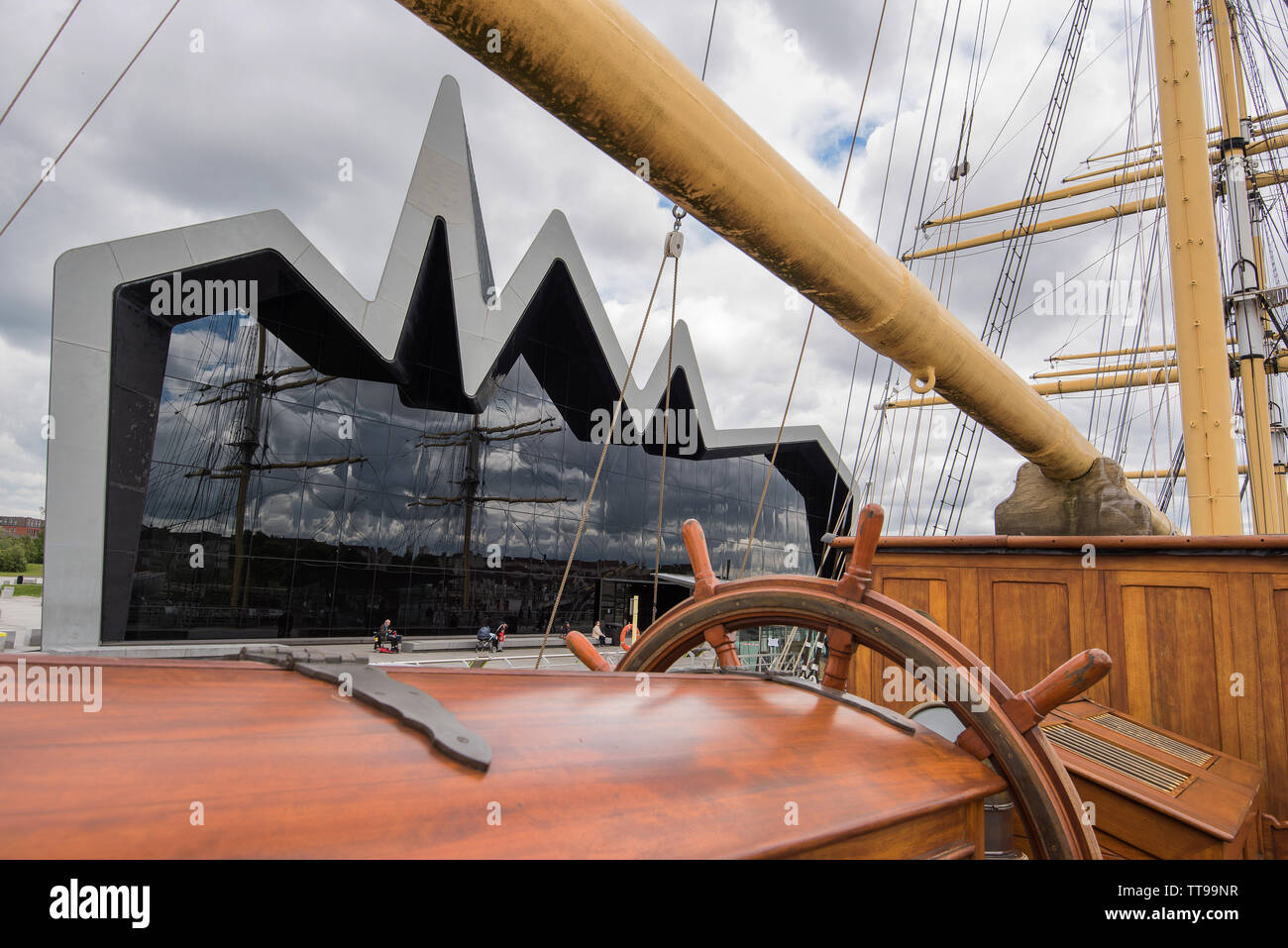 The principal exhibit, the Tall Ship. at Riverside Museum Stock Photo ...
