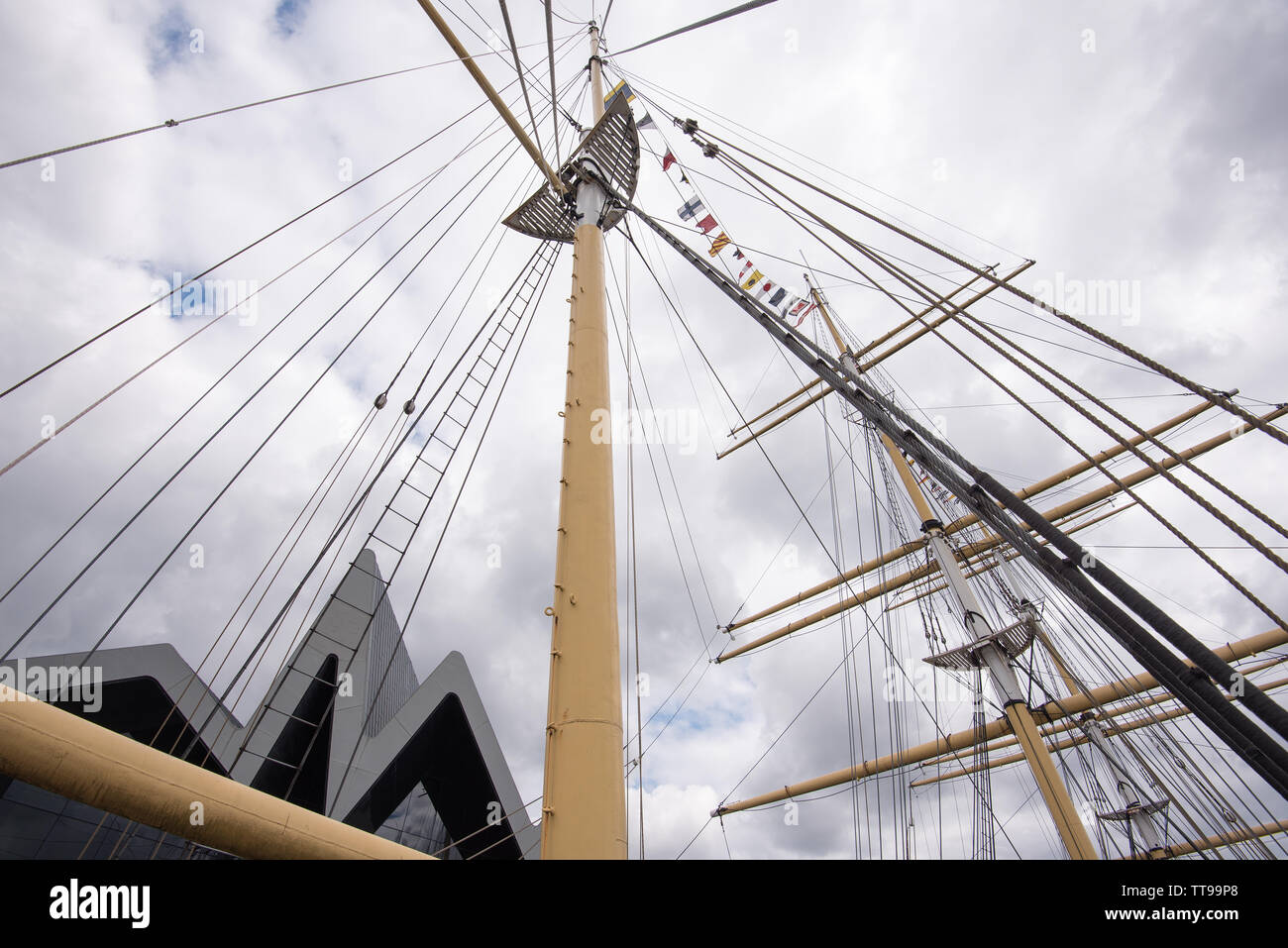 The principal exhibit, the Tall Ship. at Riverside Museum Stock Photo ...