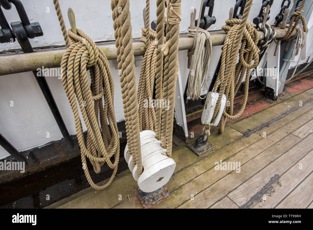 The principal exhibit, the Tall Ship. at Riverside Museum Stock Photo ...
