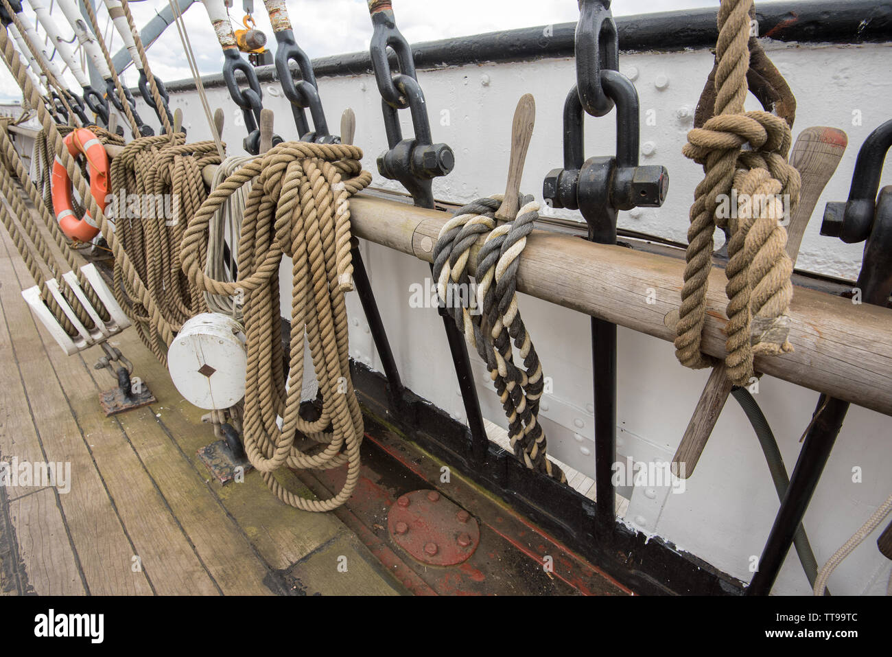 The principal exhibit, the Tall Ship. at Riverside Museum Stock Photo ...