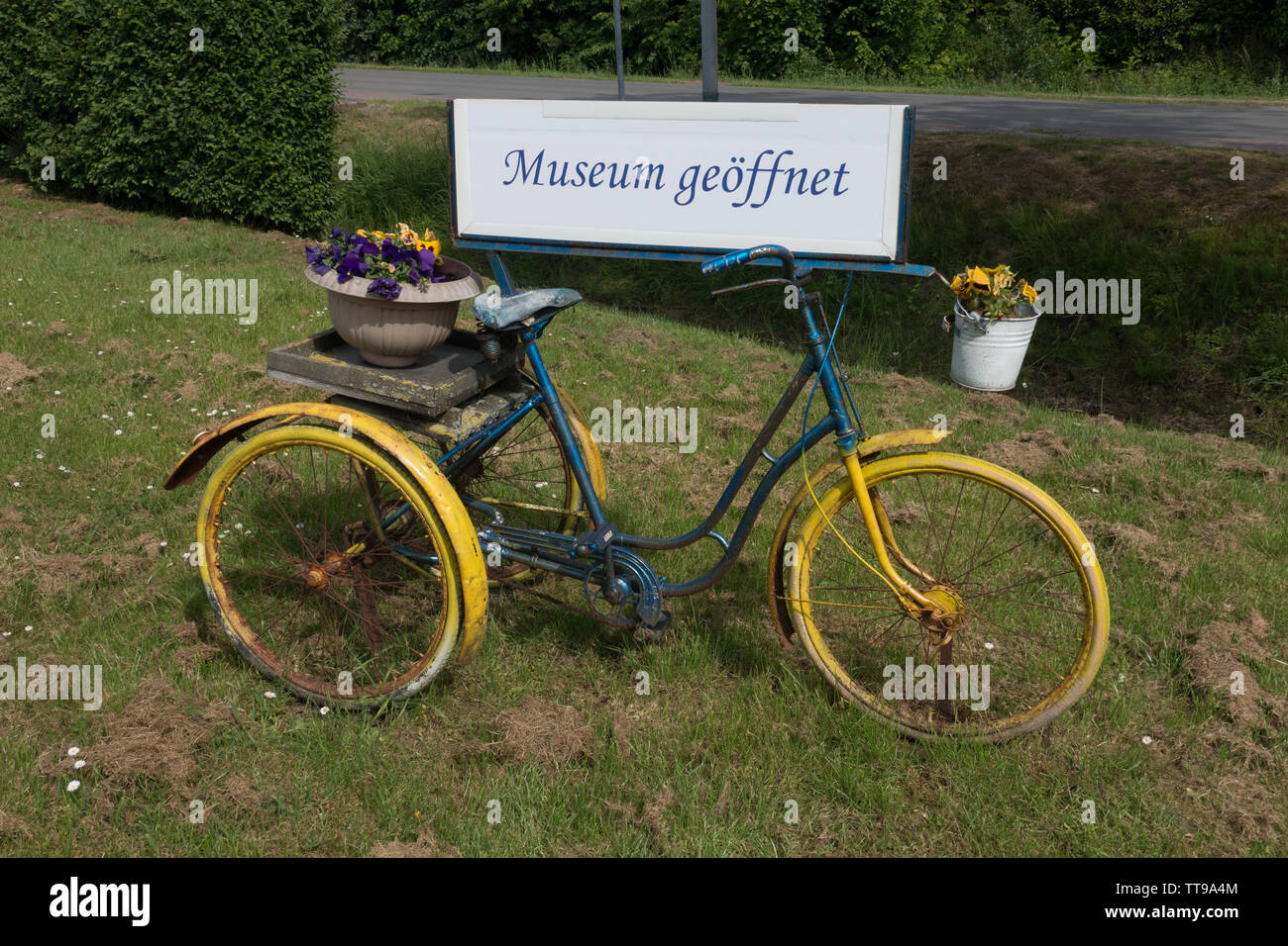 Tricycle used to support museum geoffnet hi-res stock photography and ...