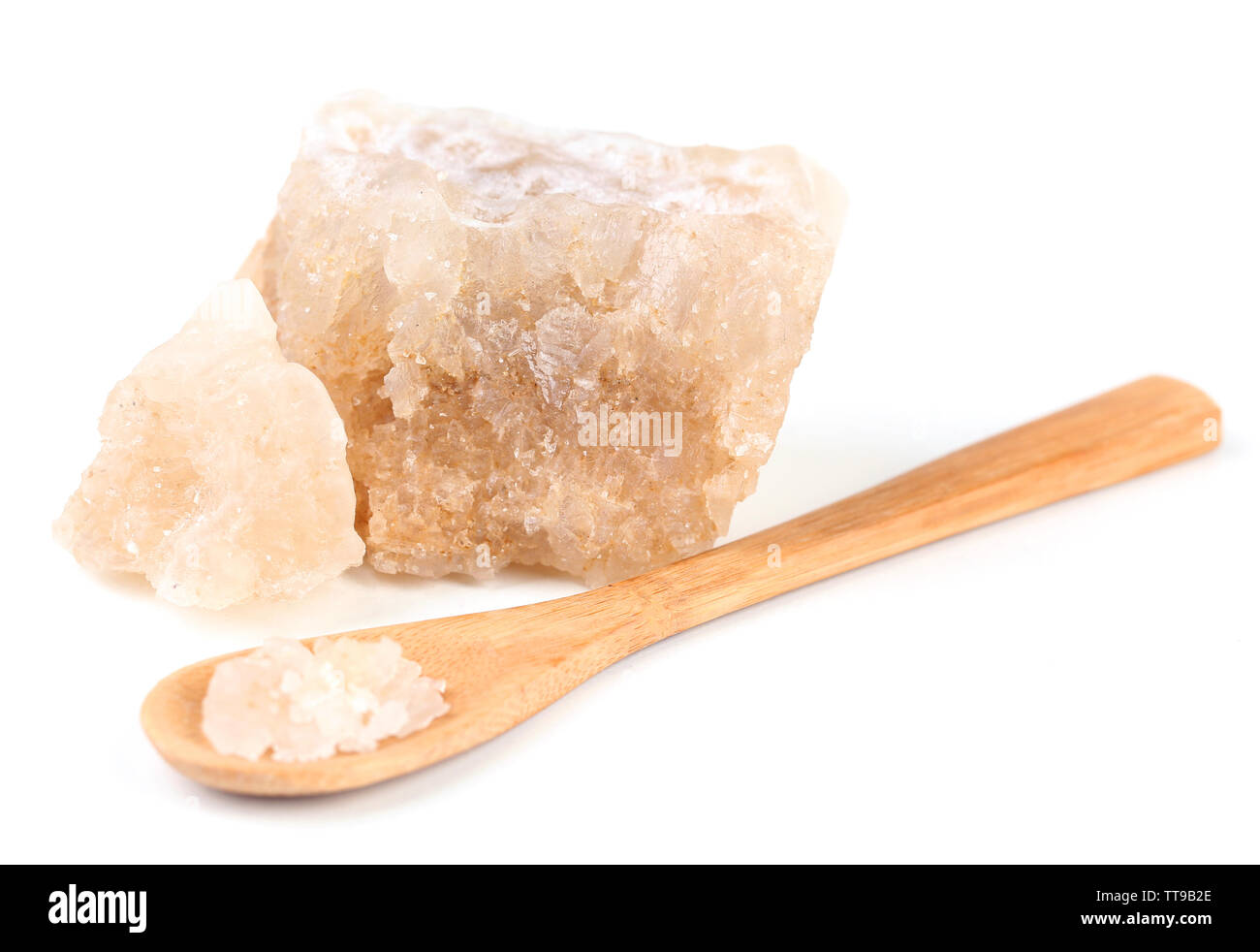 Crust of sea salt from Dead Sea coast isolated on white Stock Photo - Alamy