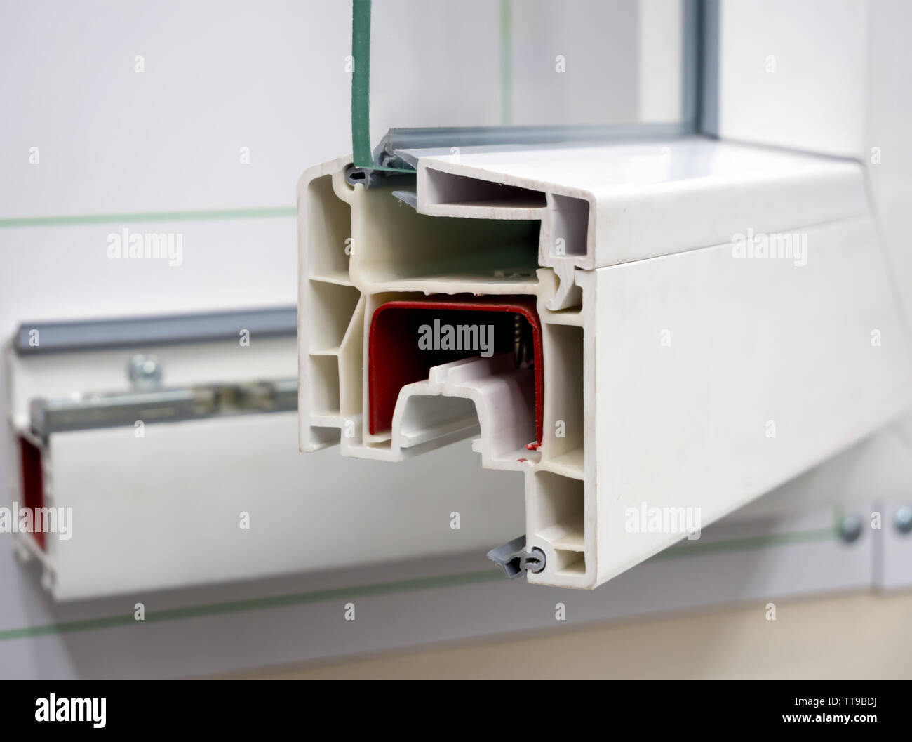 The construction of a modern plastic window Stock Photo - Alamy