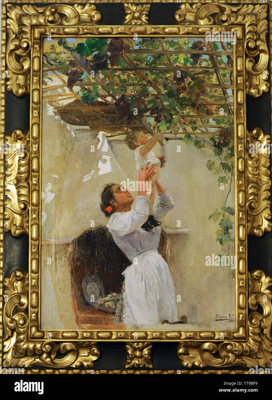 Joaquin Sorolla y Bastida (1863-1923). Spanish painter. The grapevine ...