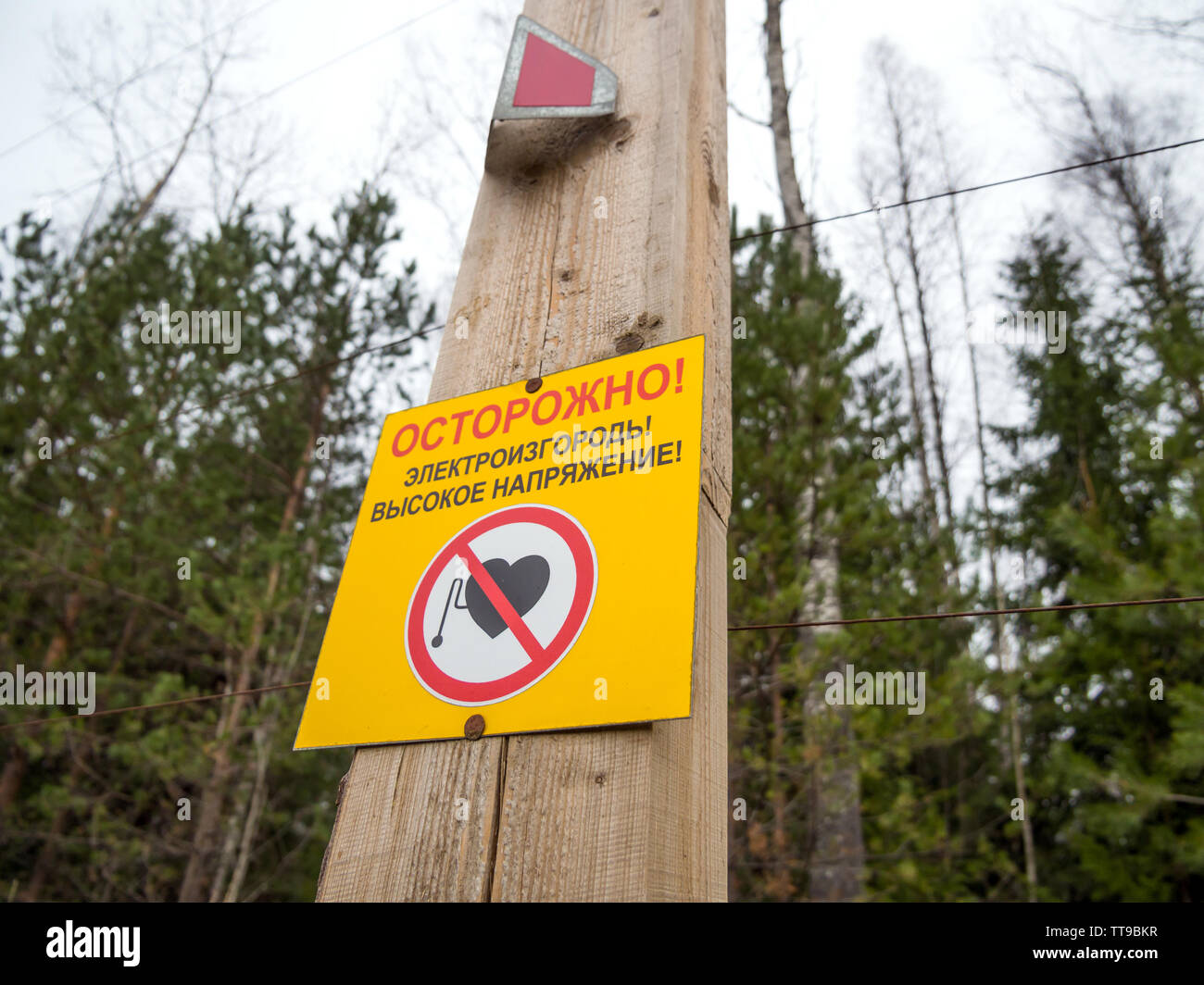 Protection against wild animals with electrofence Stock Photo - Alamy