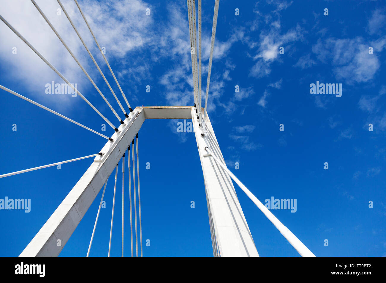 bridge span over Umeå river Stock Photo - Alamy