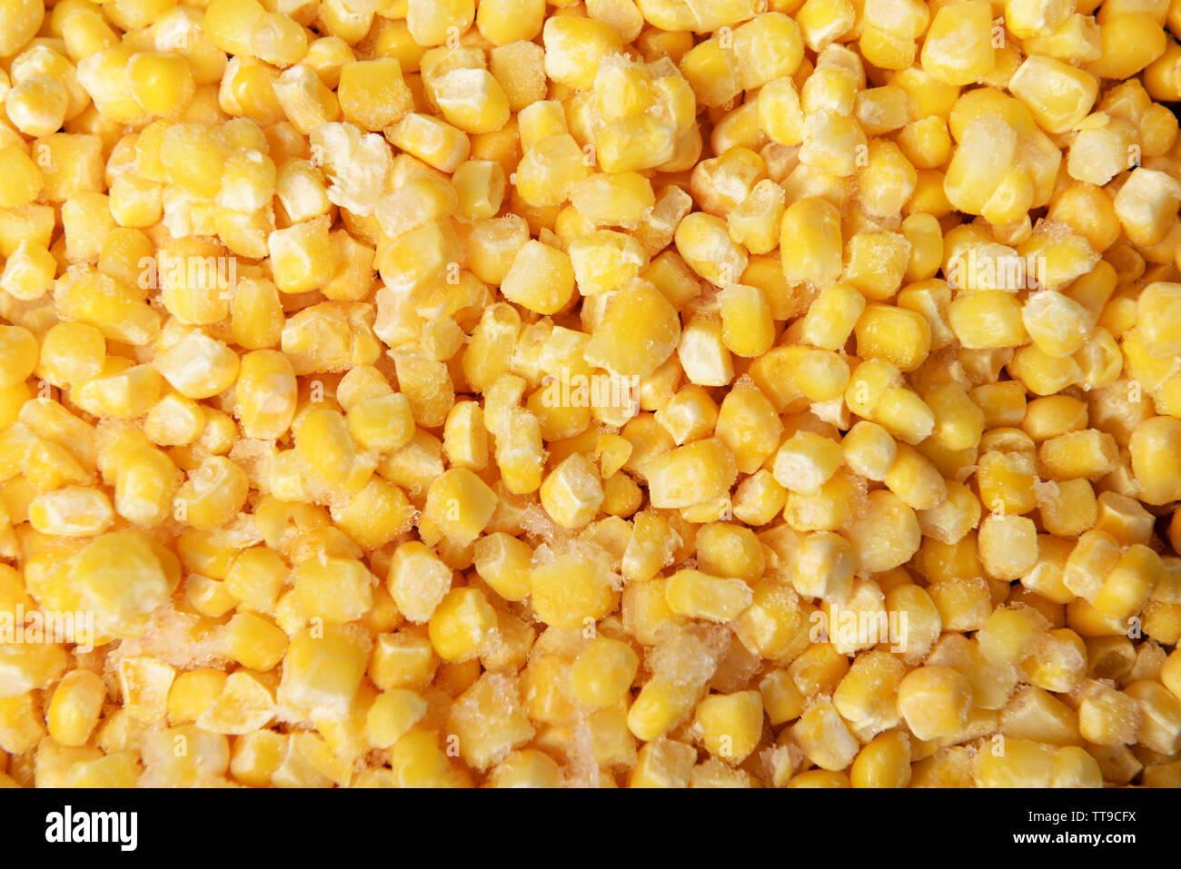 Frozen corn close up Stock Photo - Alamy