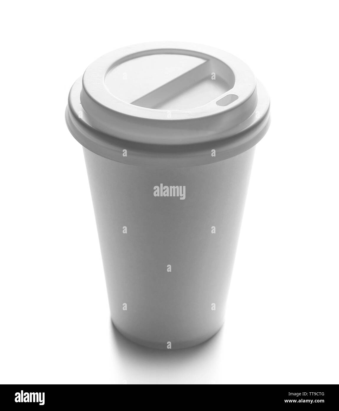 Paper cup of coffee isolated on white Stock Photo - Alamy