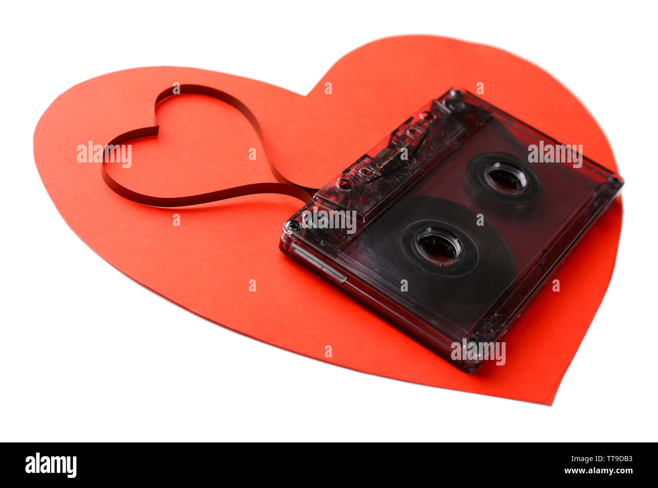 Music heart in vintage Cut Out Stock Images & Pictures - Alamy