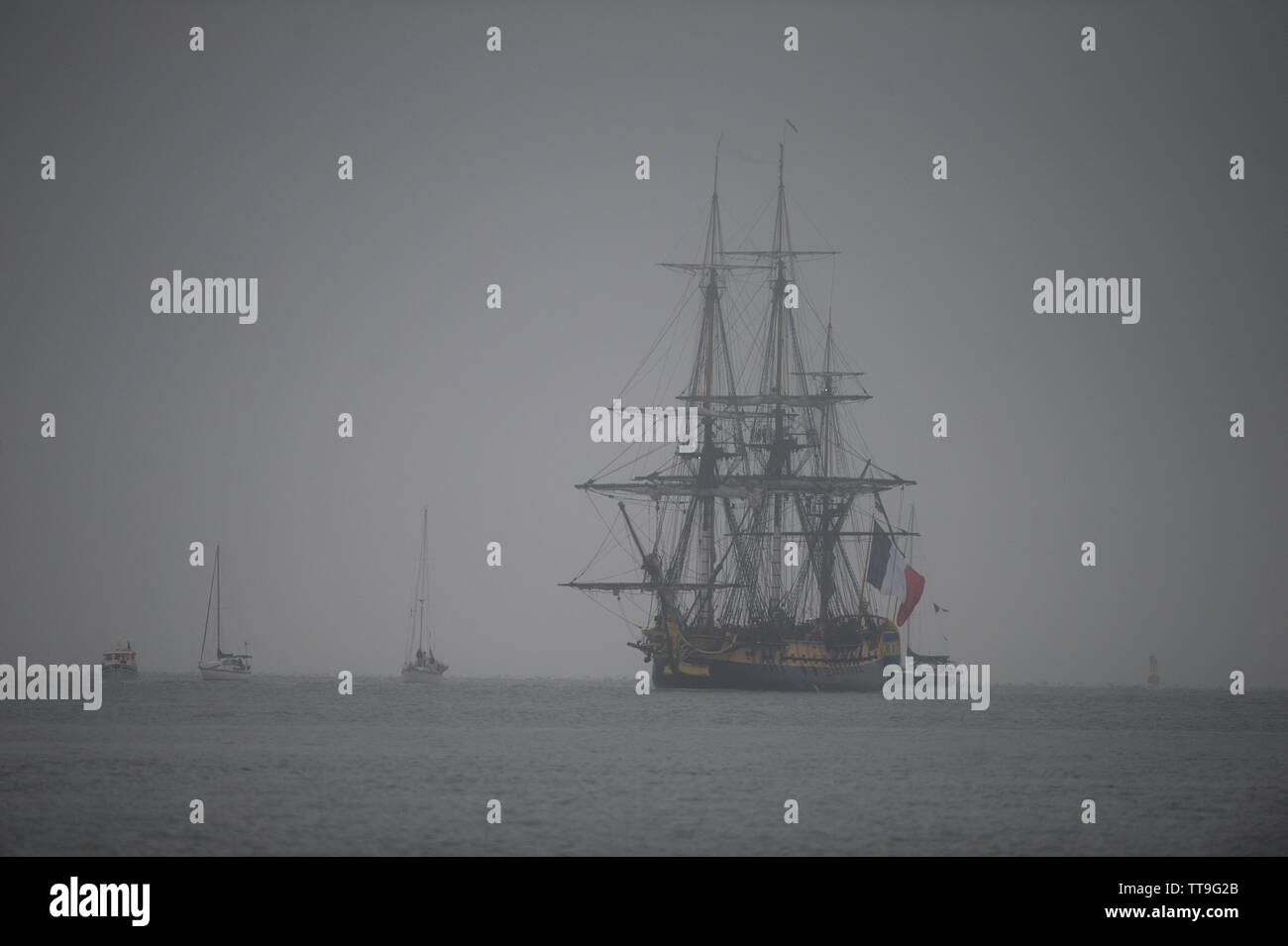 UNITED STATES - June 5: Today the French frigate Hermione sailed into ...