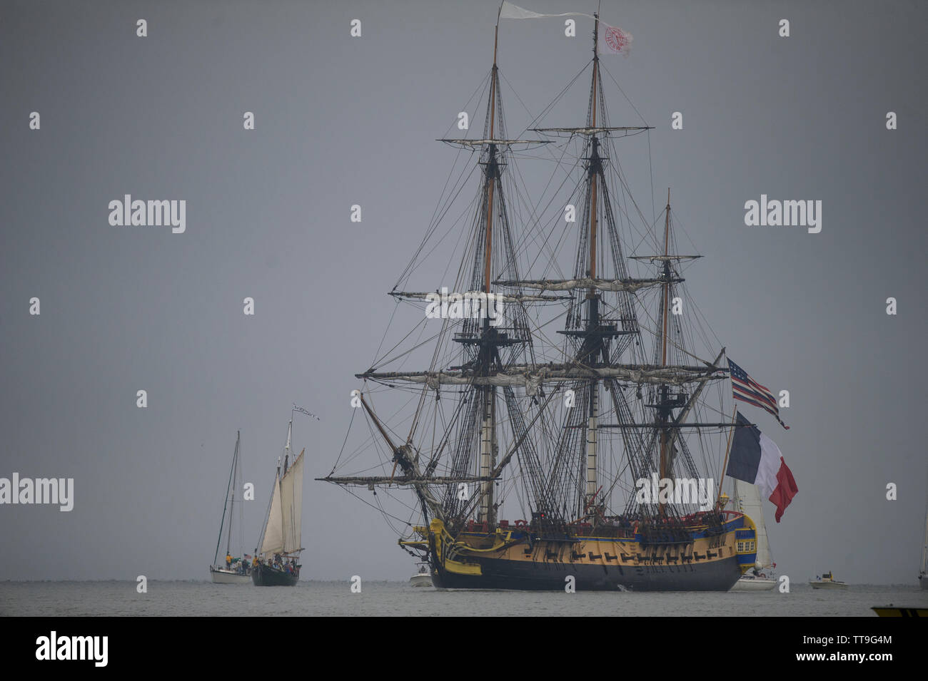 UNITED STATES - June 5: Today the French frigate Hermione sailed into ...