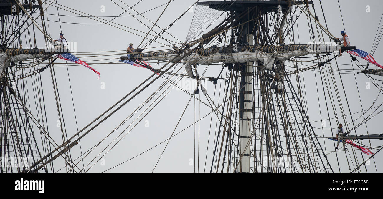 UNITED STATES - June 5: Today the French frigate Hermione sailed into ...