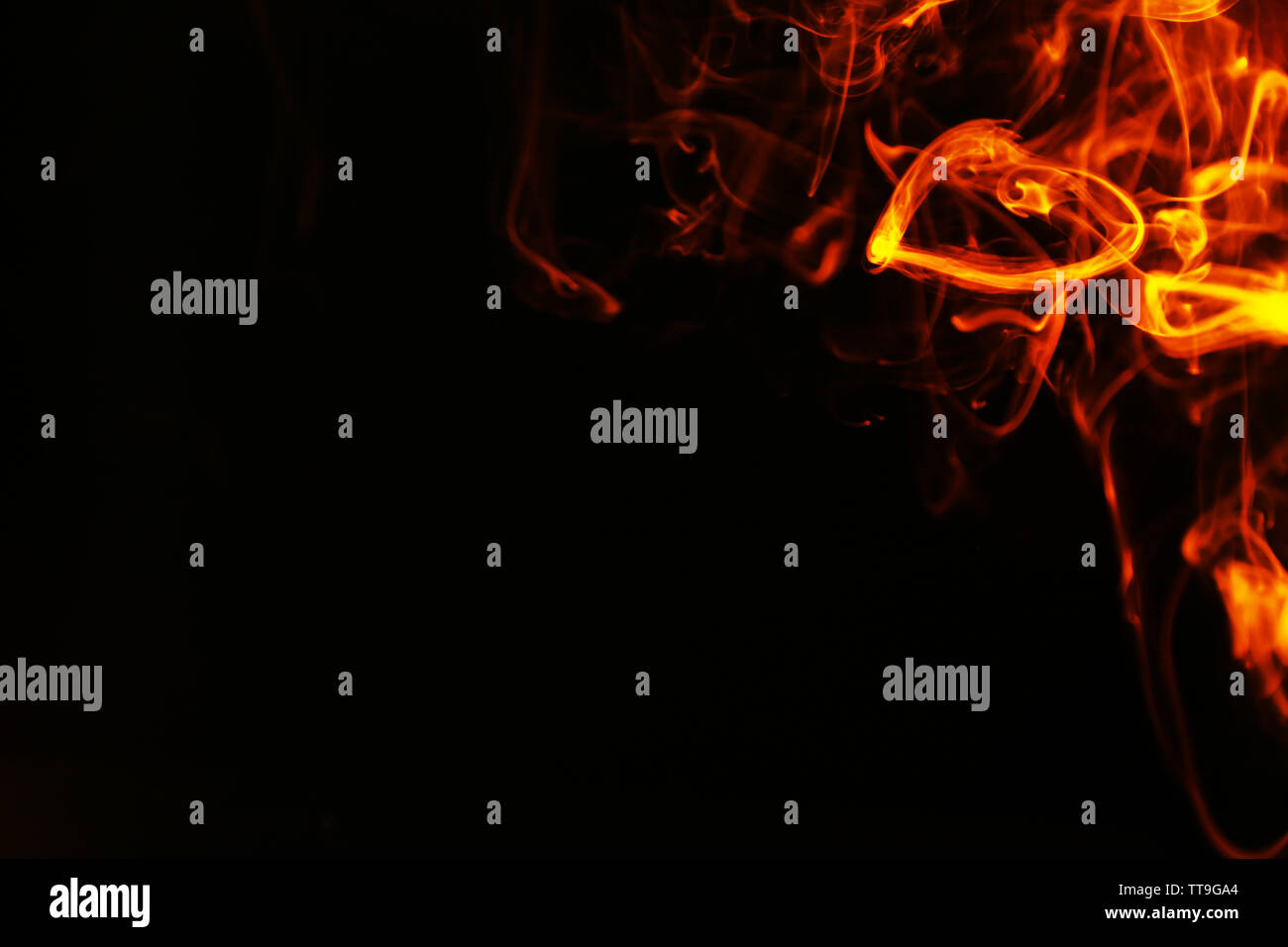 Color smoke from match on dark background Stock Photo - Alamy