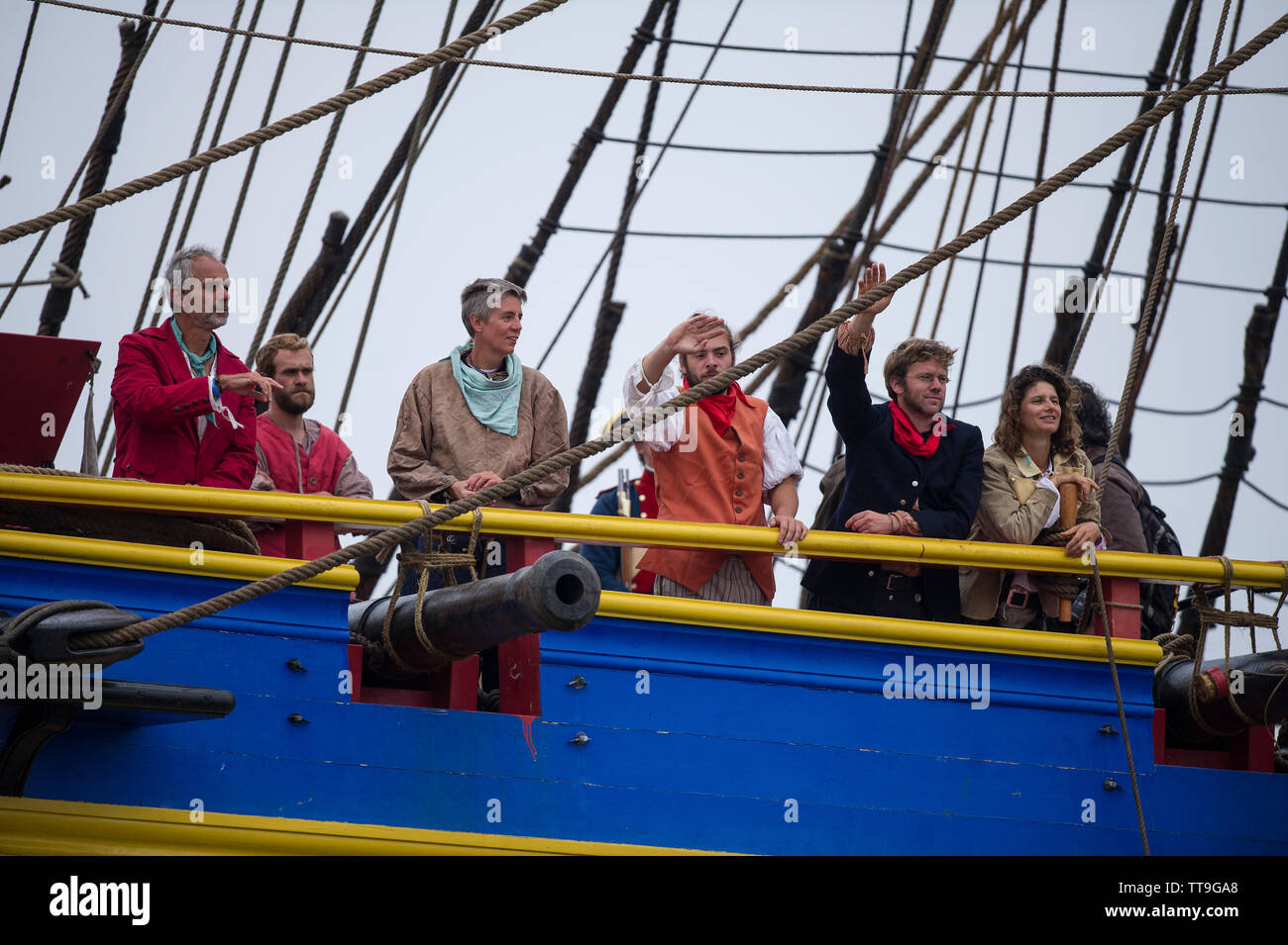 UNITED STATES - June 5: Today the French frigate Hermione sailed into ...
