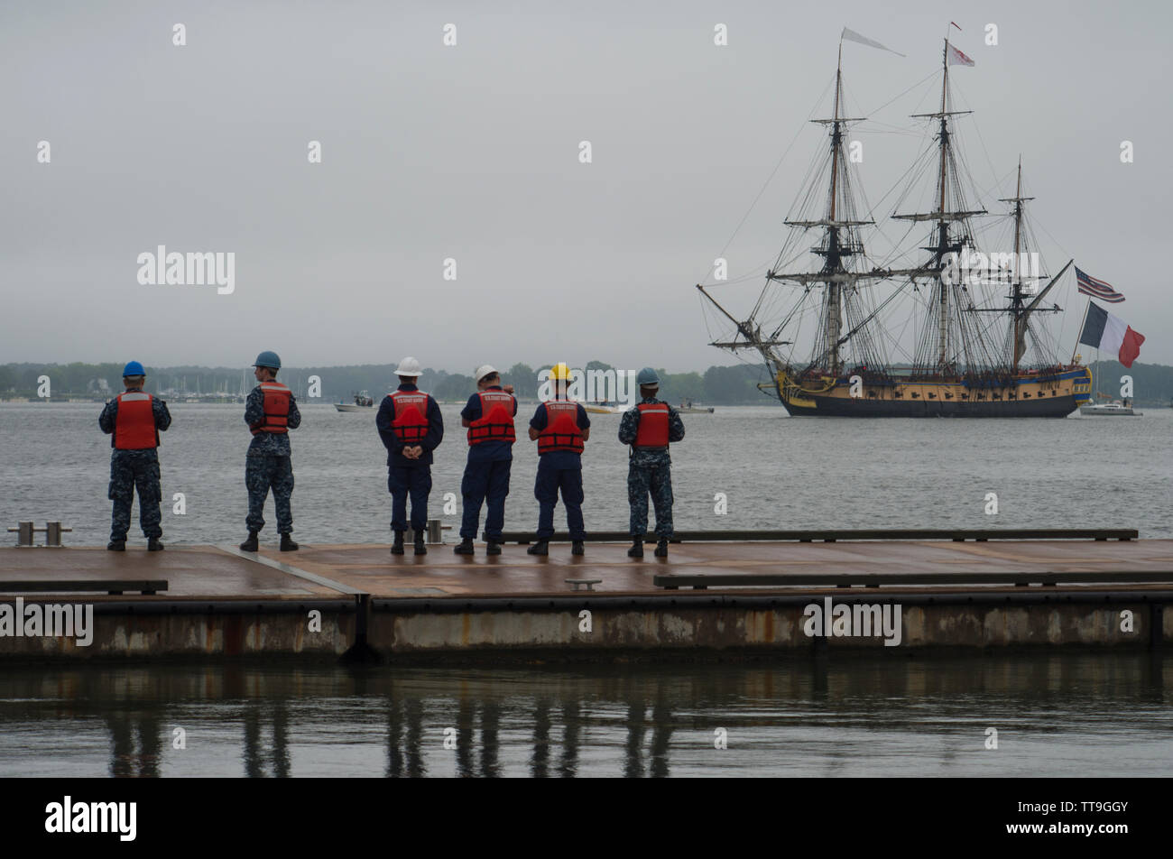 UNITED STATES - June 5: Today the French frigate Hermione sailed into ...