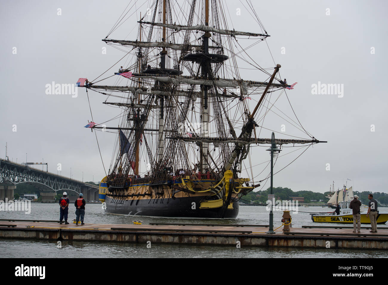 UNITED STATES - June 5: Today the French frigate Hermione sailed into ...