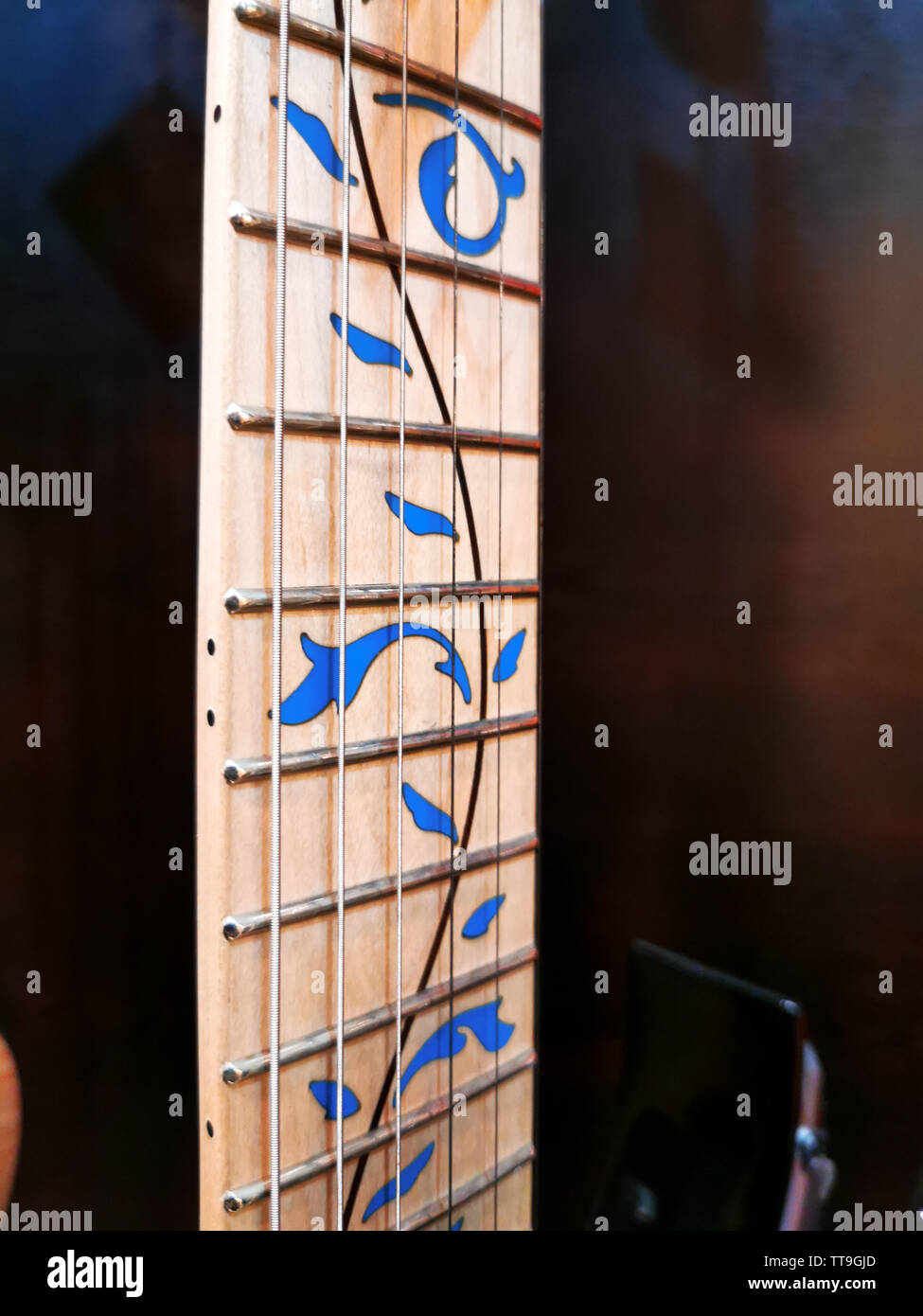 blue tree of life premium electric guitar Stock Photo - Alamy