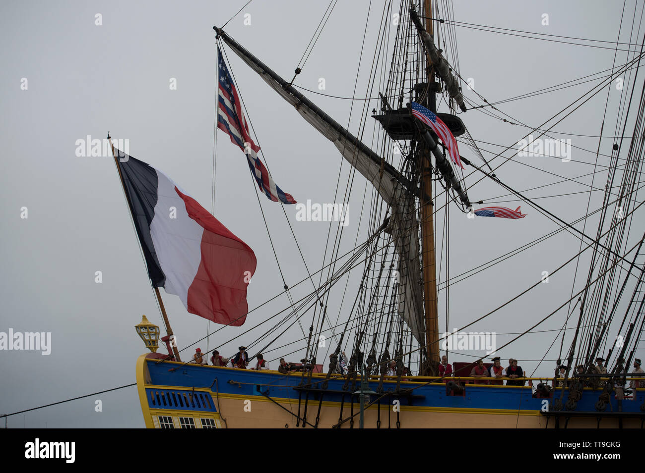 UNITED STATES - June 5: Today the French frigate Hermione sailed into ...