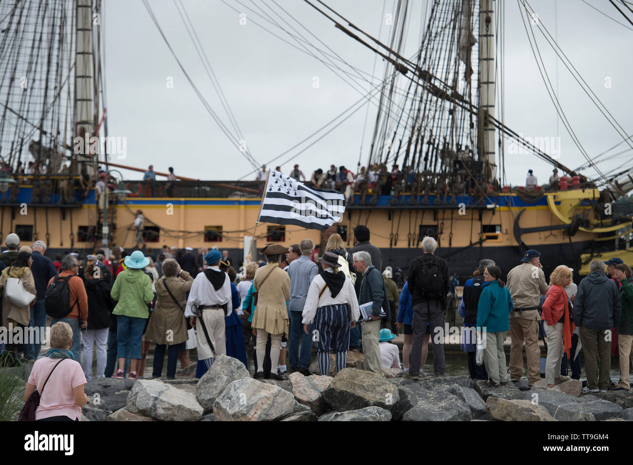 UNITED STATES - June 5: Today the French frigate Hermione sailed into ...