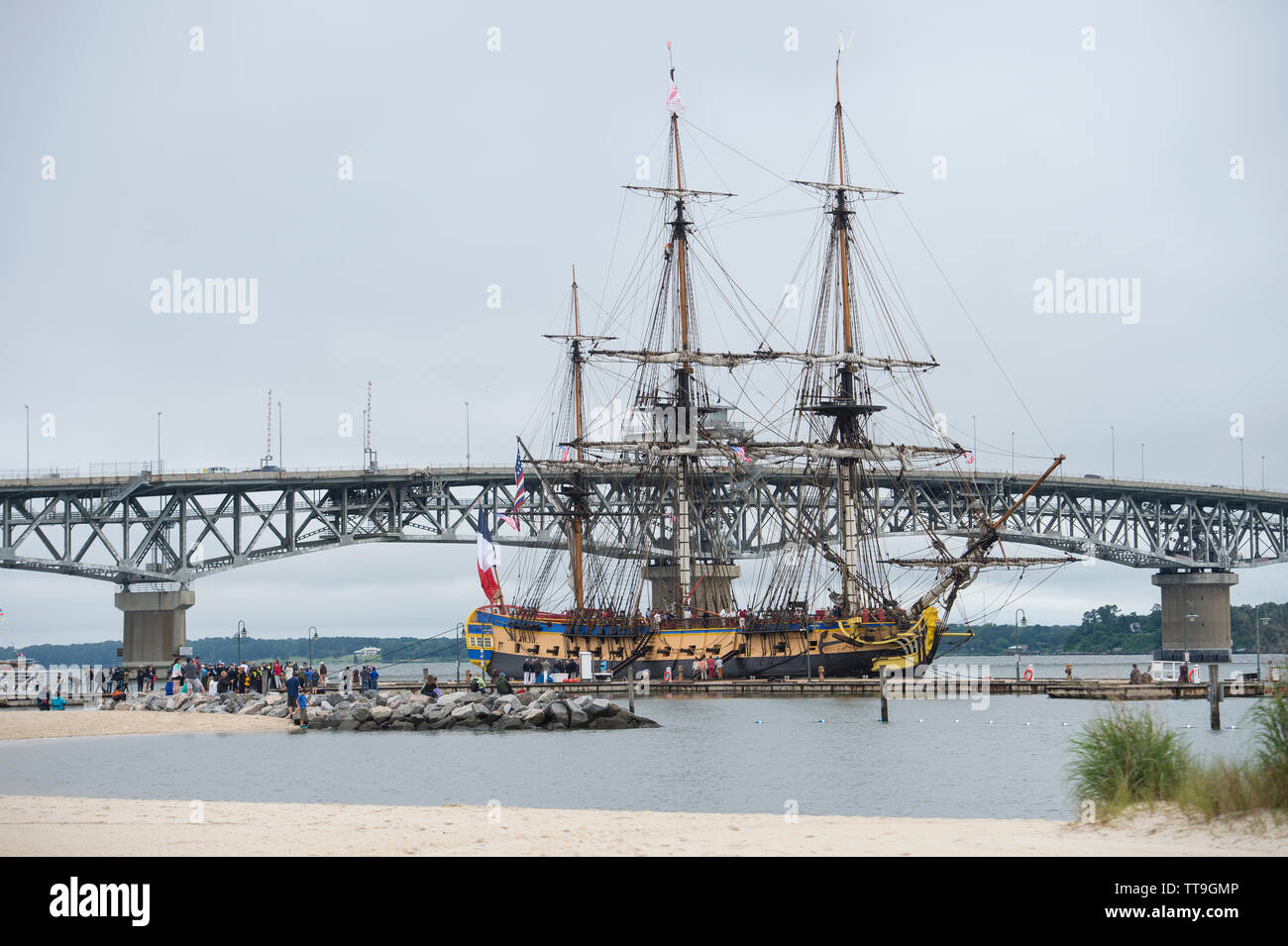 UNITED STATES - June 5: Today the French frigate Hermione sailed into ...