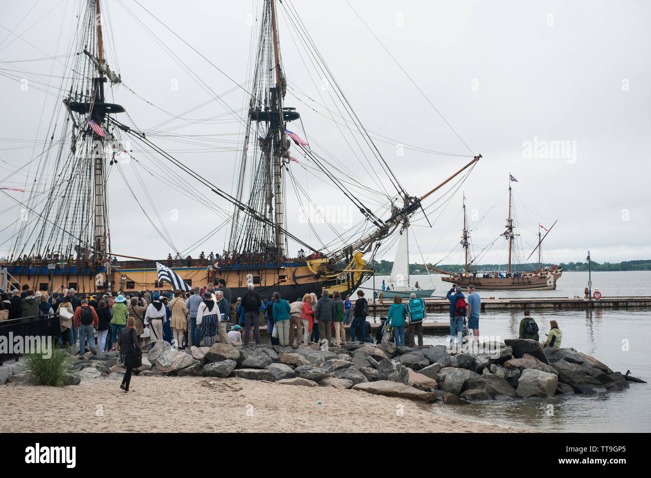 UNITED STATES - June 5: Today the French frigate Hermione sailed into ...