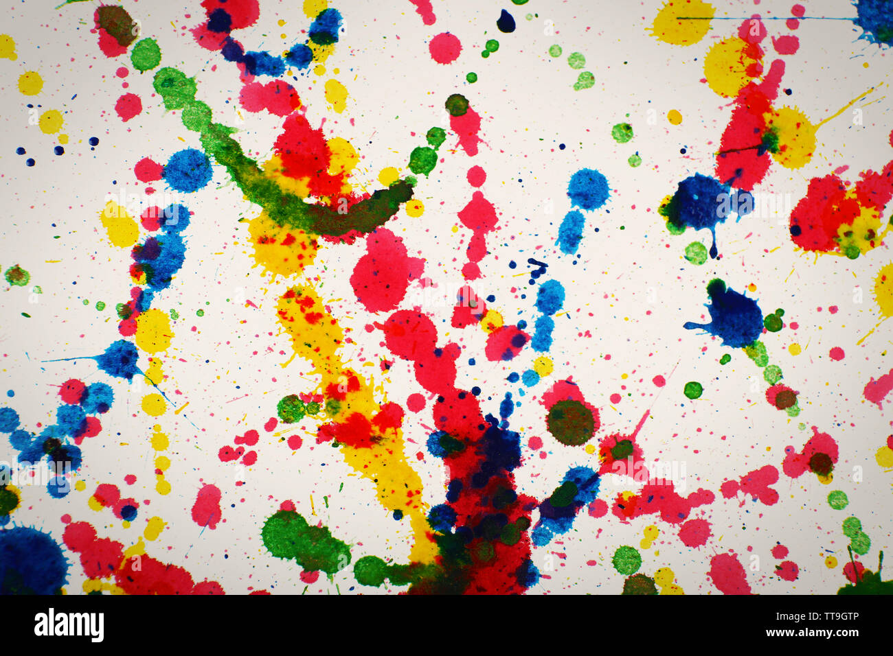 Colorful splashes of paint as background Stock Photo - Alamy
