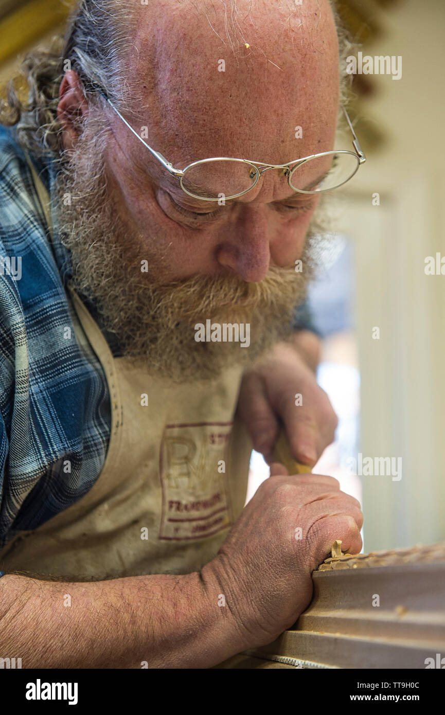 UNITED STATES - MARCH 02: Peter H. Miller, frame maker and owner of P.H ...
