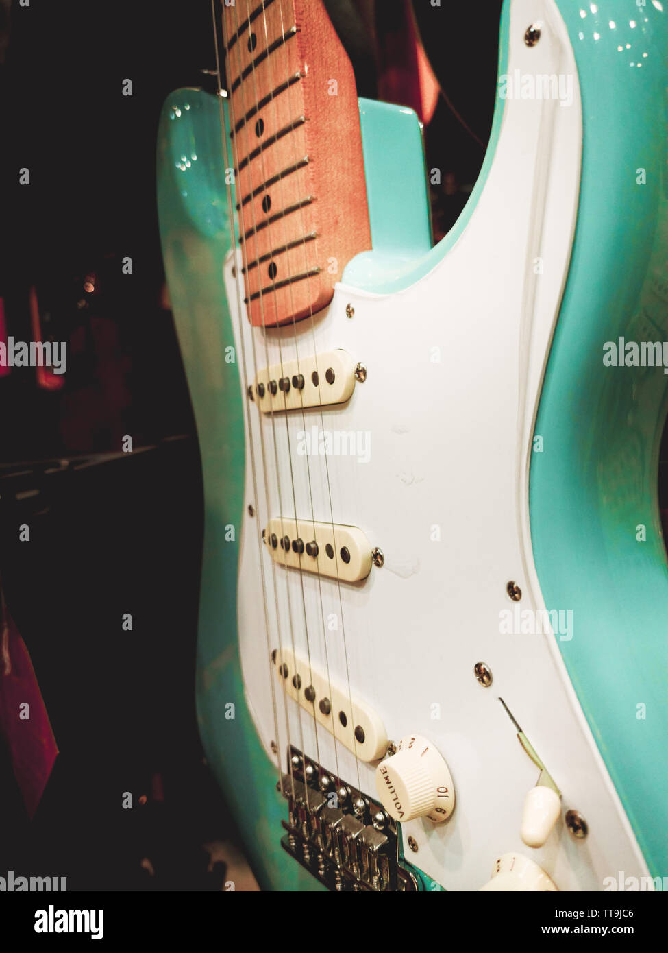 blue strat ready to rock and roll Stock Photo - Alamy