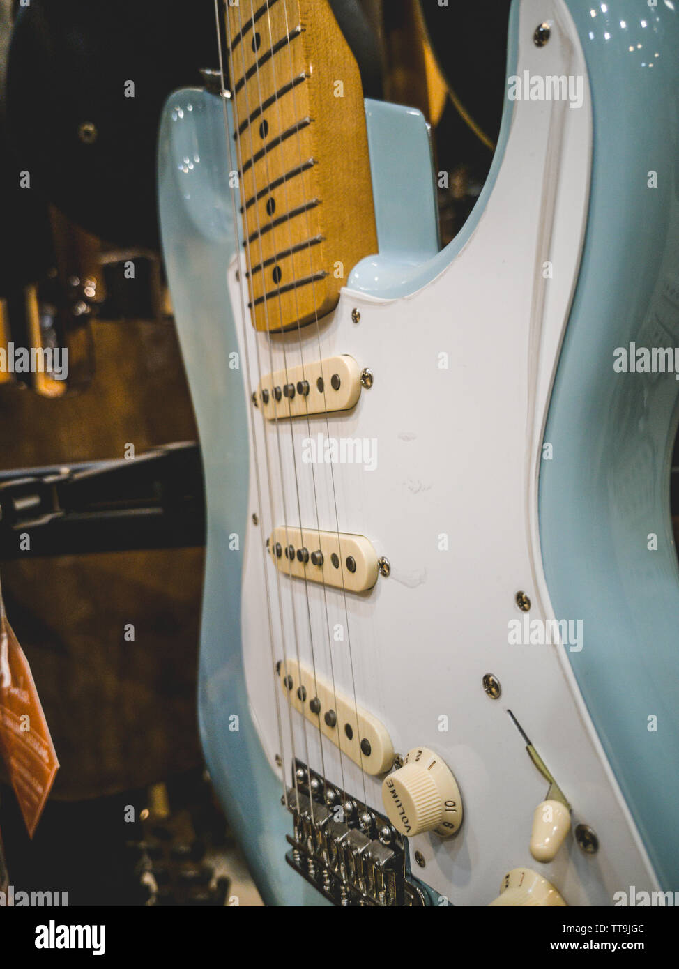 blue strat ready to rock and roll Stock Photo - Alamy