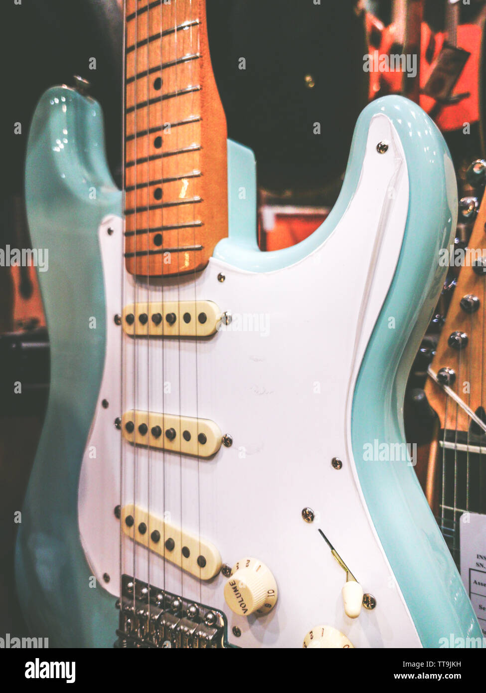 blue strat ready to rock and roll Stock Photo - Alamy