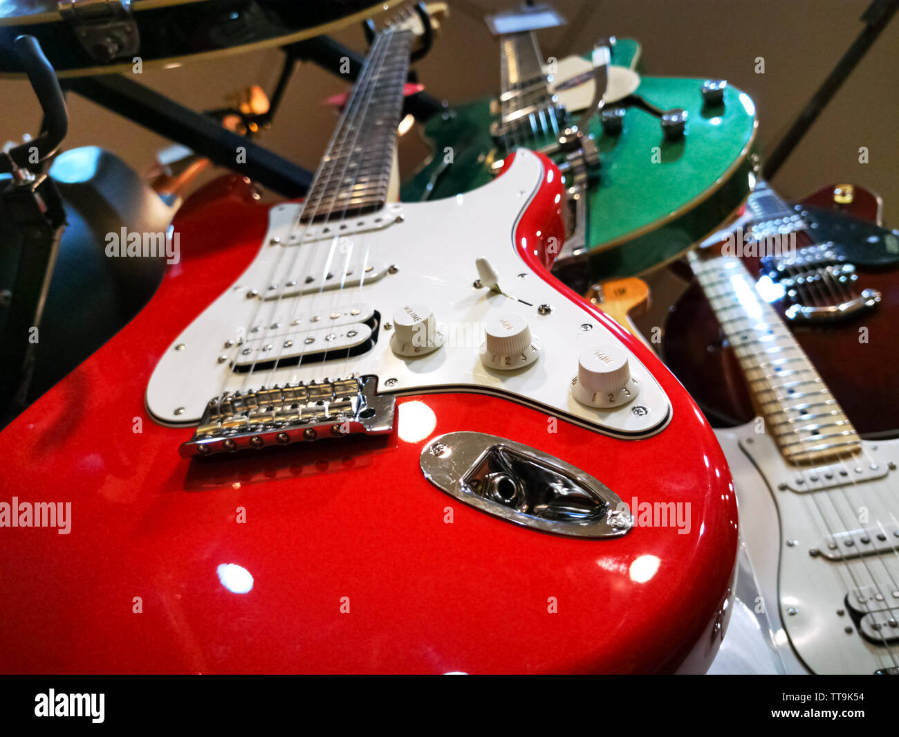 Red Fender Stratocaster Wallpaper