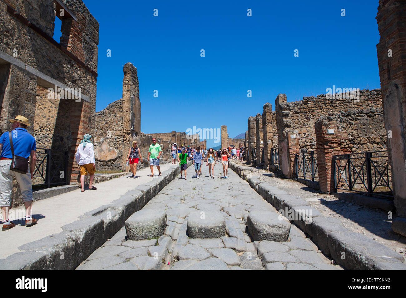 Pompeii, an ancient Roman city near modern Naples in the Campania ...