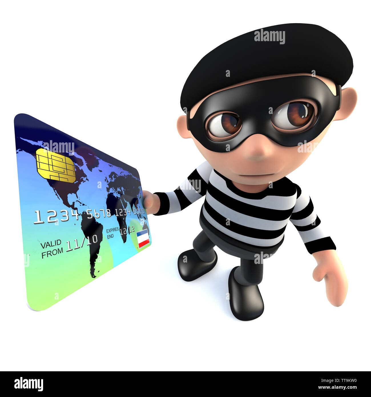 Credit card thief icon cartoon hi-res stock photography and images - Alamy