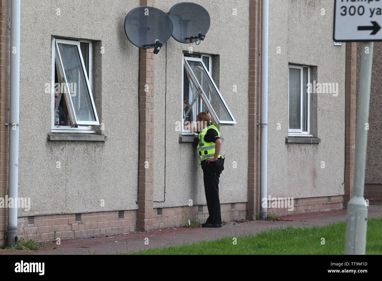 Inverness, UK. 15th June, 2019. There was a large police operation in ...