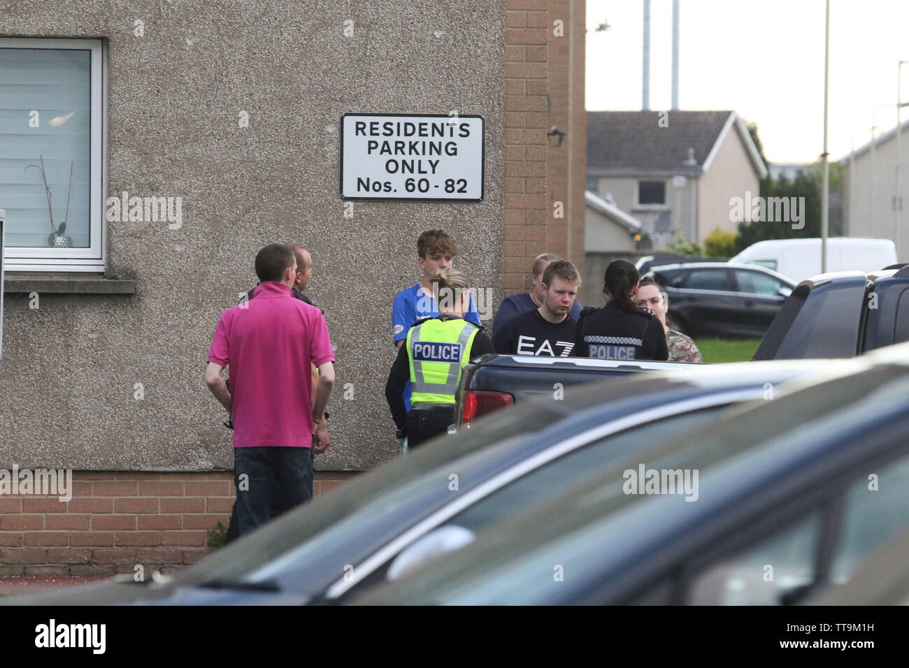 Inverness, UK. 15th June, 2019. There was a large police operation in ...