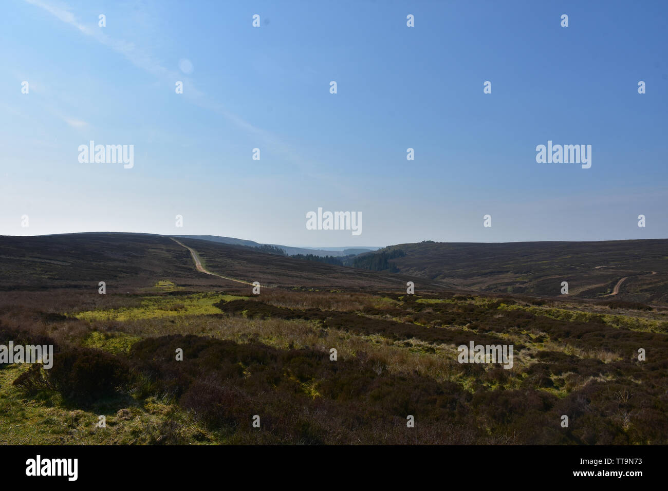 Beautiful view of the moorlands in the Northern Yorkshires Stock Photo ...