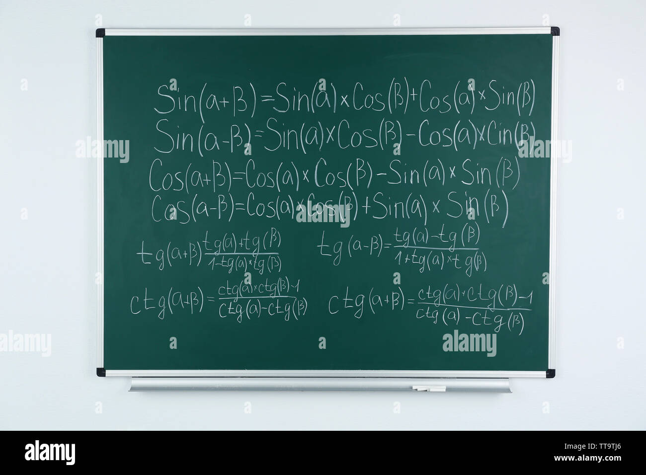 Math formulas on blackboard background Stock Photo - Alamy