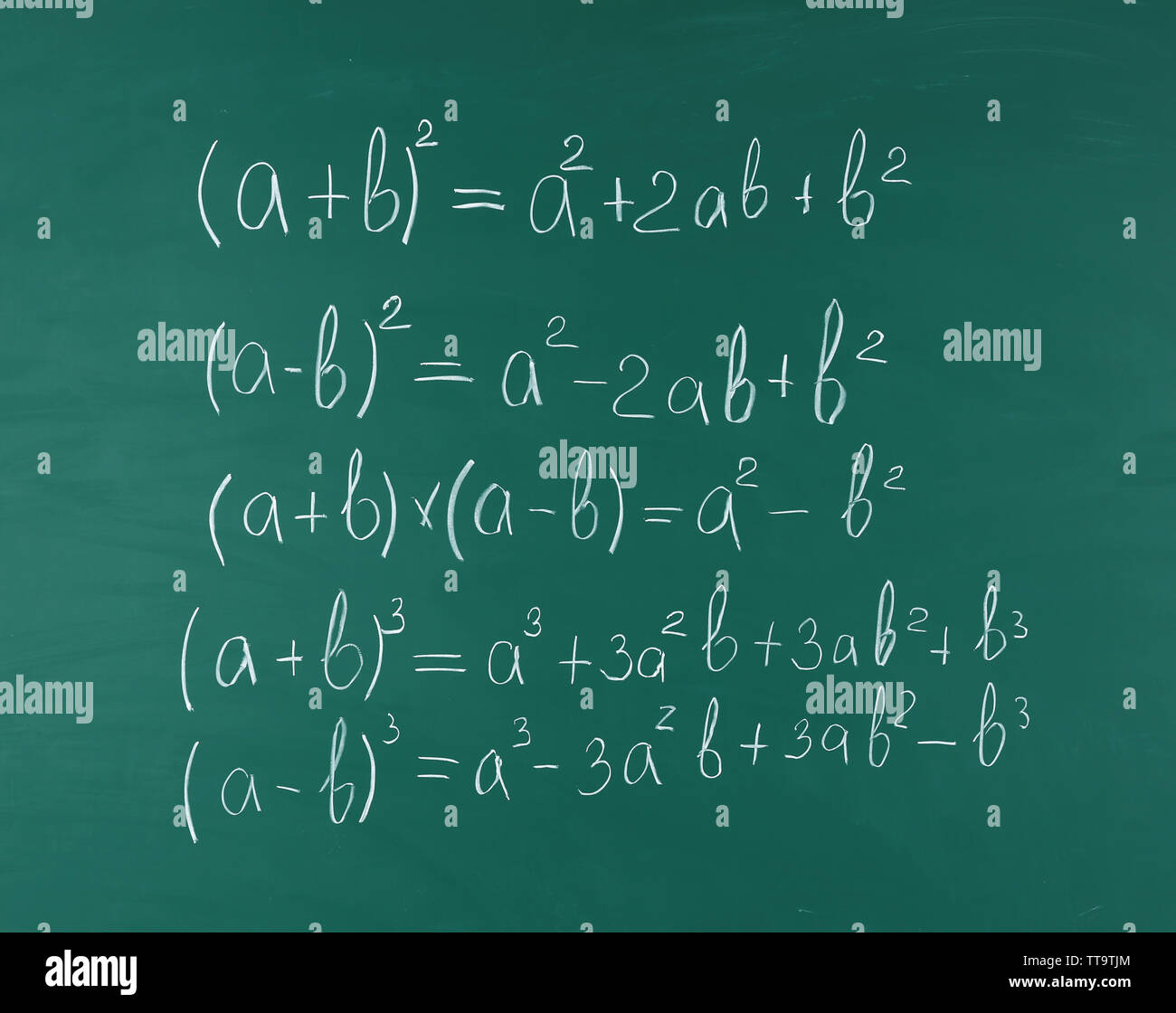 Math formulas on blackboard background Stock Photo - Alamy