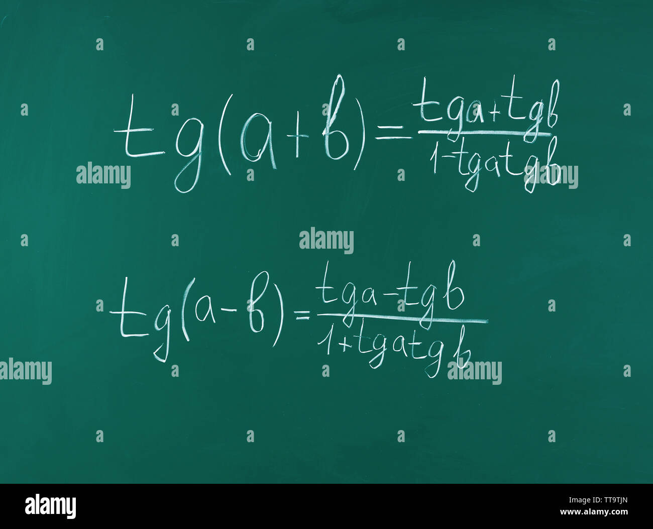 Math formulas on blackboard background Stock Photo - Alamy