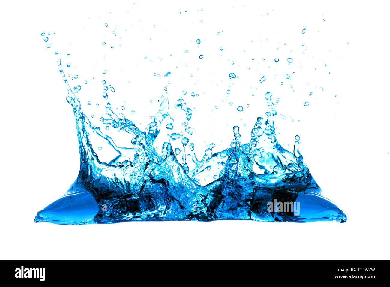 Water splash on light background Stock Photo - Alamy