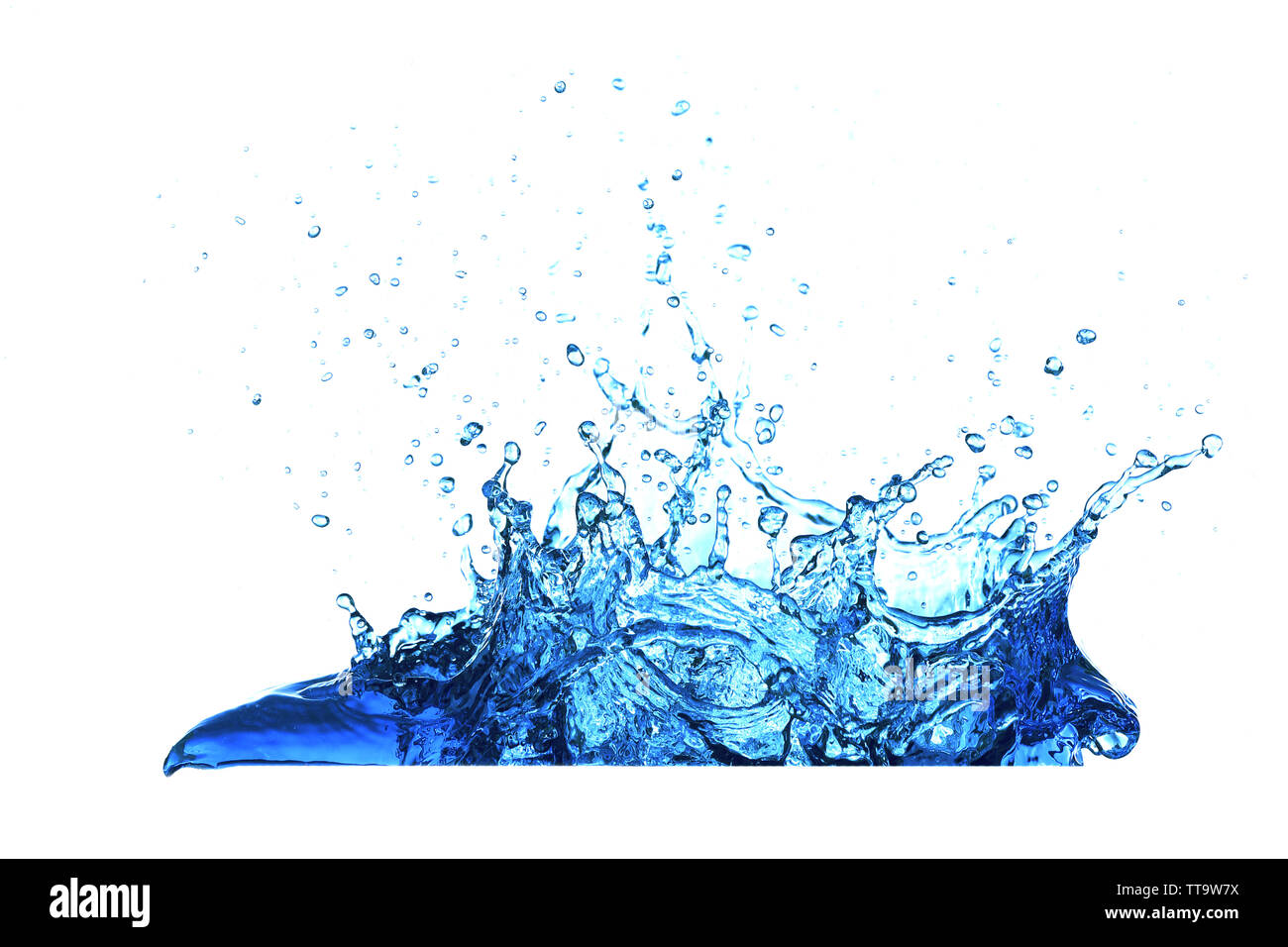 Water splash on light background Stock Photo - Alamy