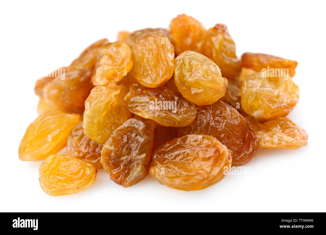 Pile of raisins isolated on white Stock Photo - Alamy