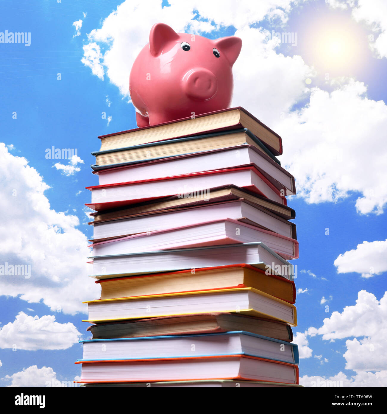 Concept accumulation of knowledge isolated on white Stock Photo - Alamy
