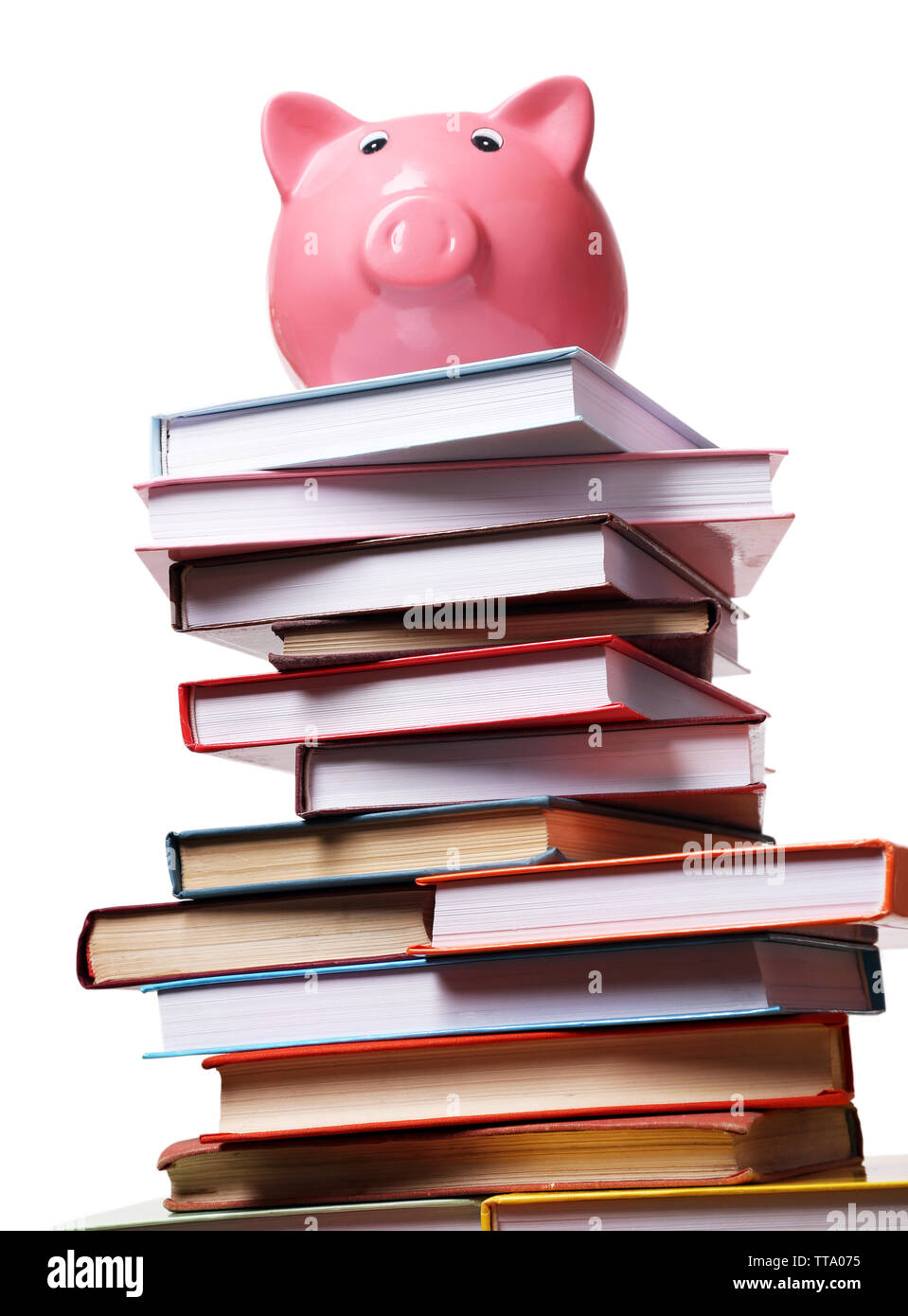 Concept accumulation of knowledge isolated on white Stock Photo - Alamy