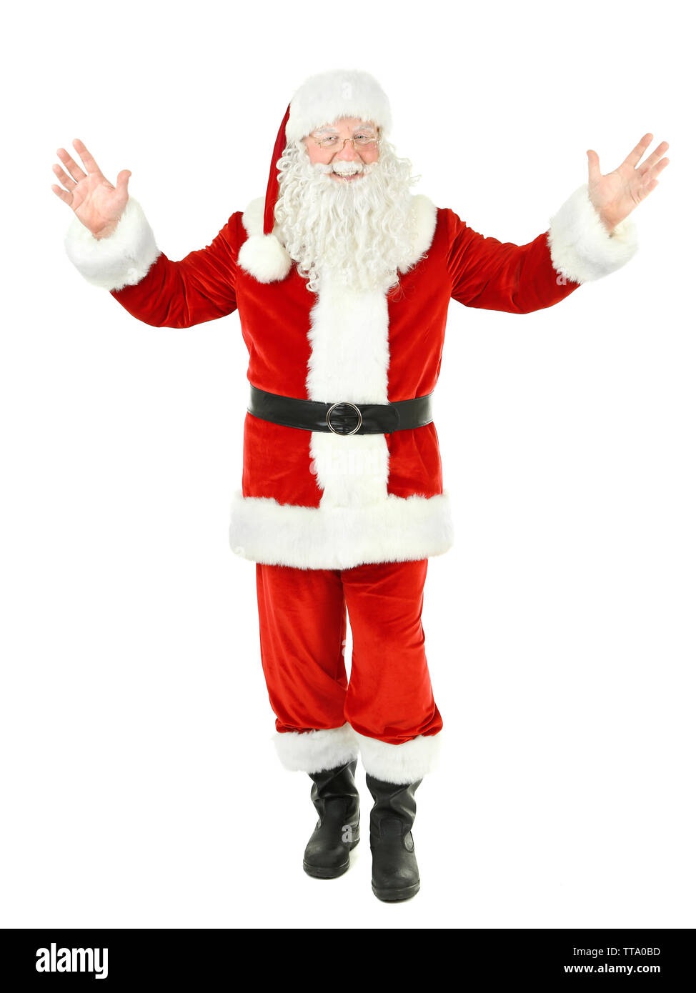 Santa Claus isolated on white background Stock Photo - Alamy