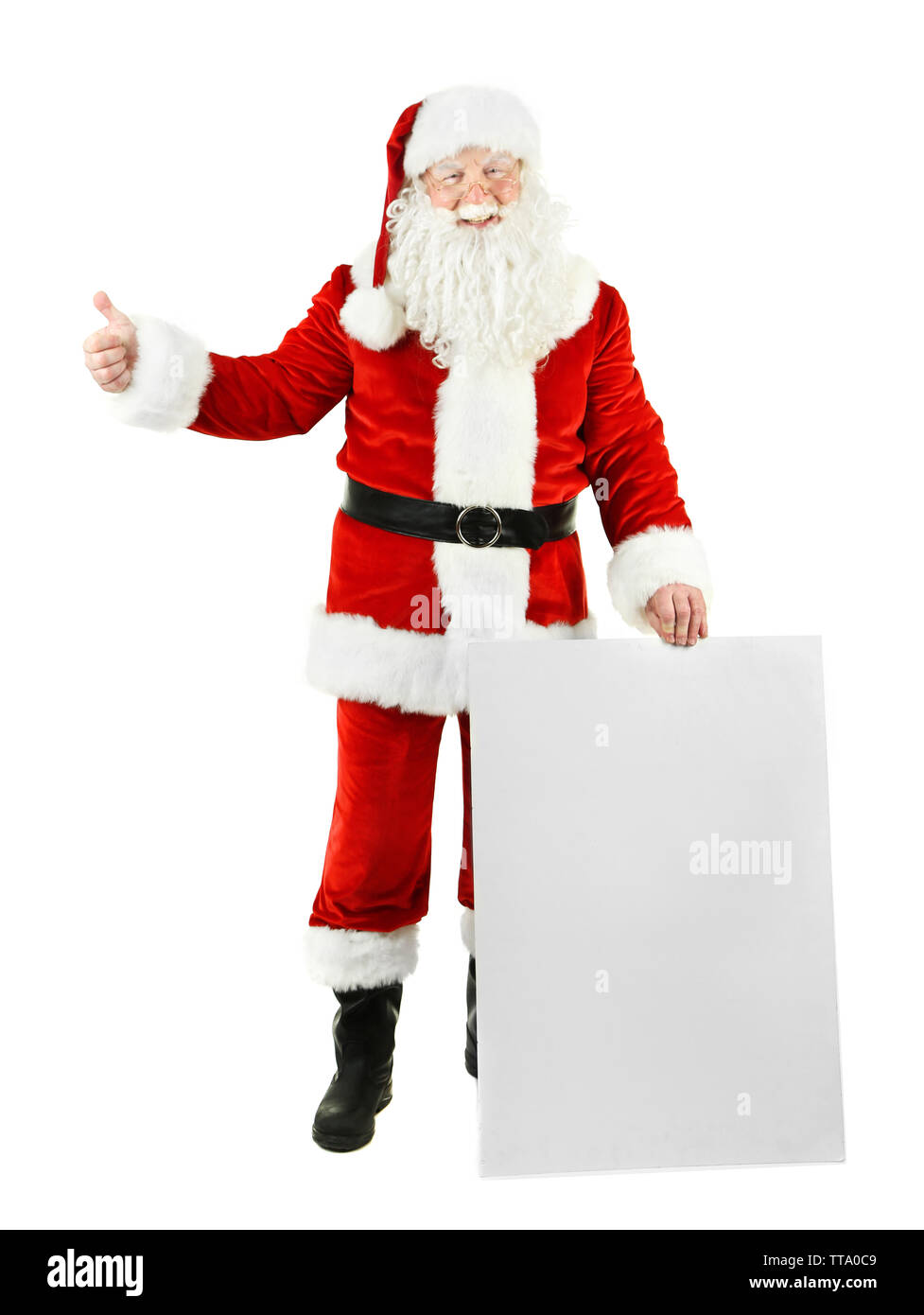 Santa Claus isolated on white background Stock Photo - Alamy