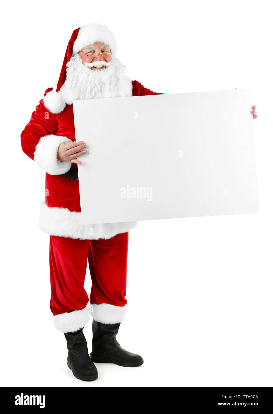 Santa Claus isolated on white background Stock Photo - Alamy
