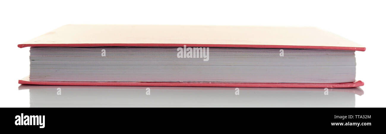Pink book isolated on white Stock Photo - Alamy